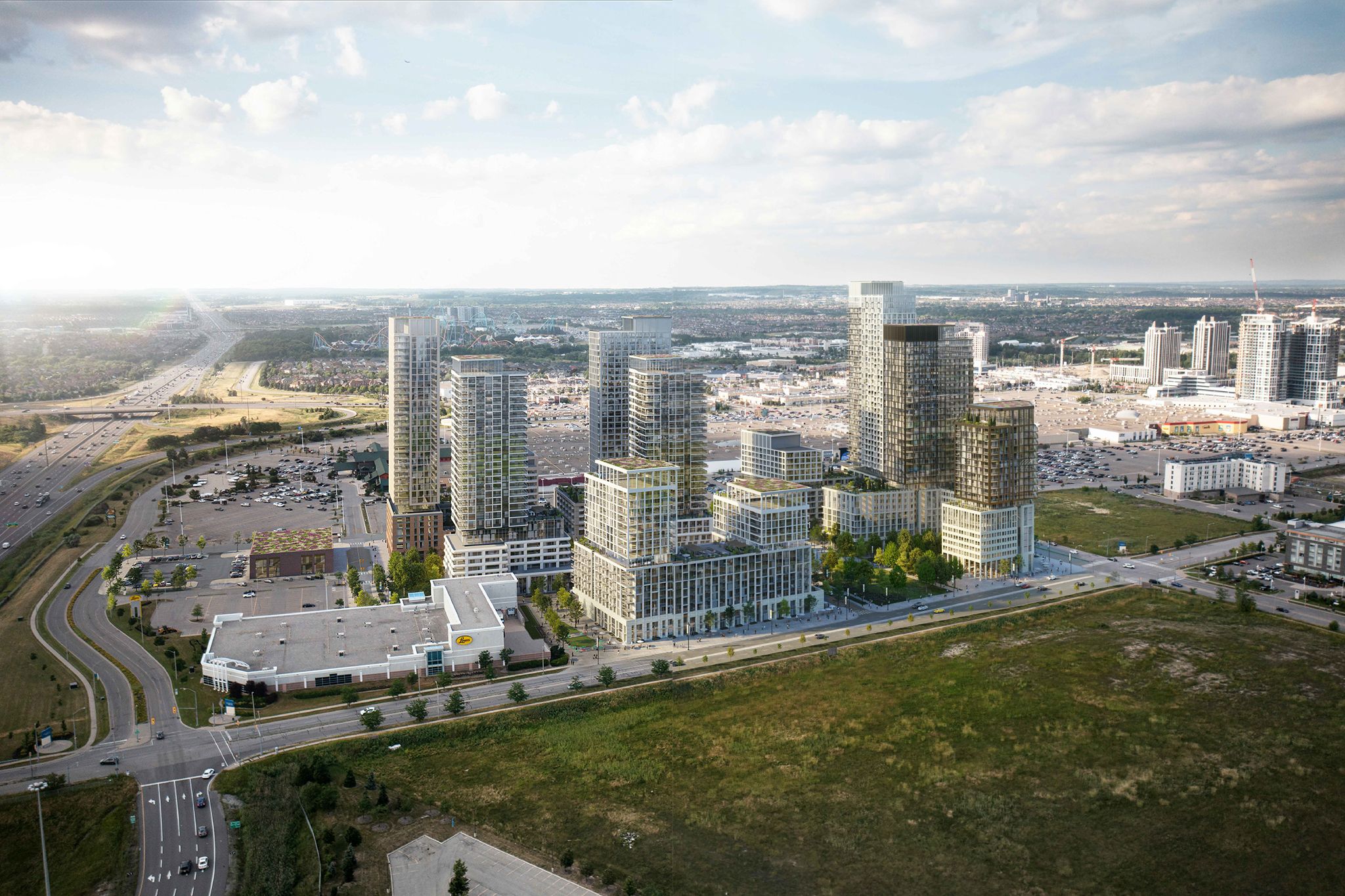 Huge Towers And New Park To Replace Retail Plaza Next To Major Toronto Area Mall